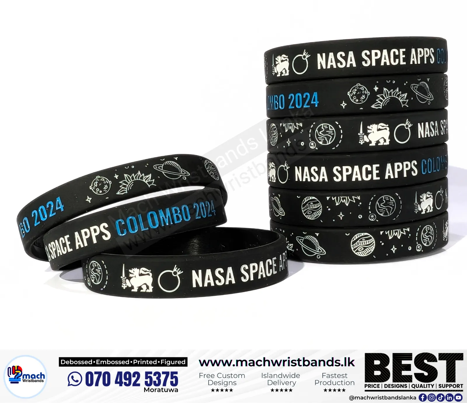 Buy Custom Silicone Wristbands in Sri Lanka | Best Prices